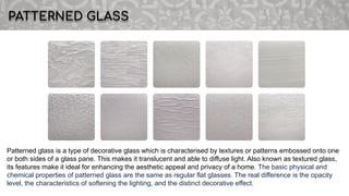 Patterned glass building material details | PDF | Interior Decorating ...