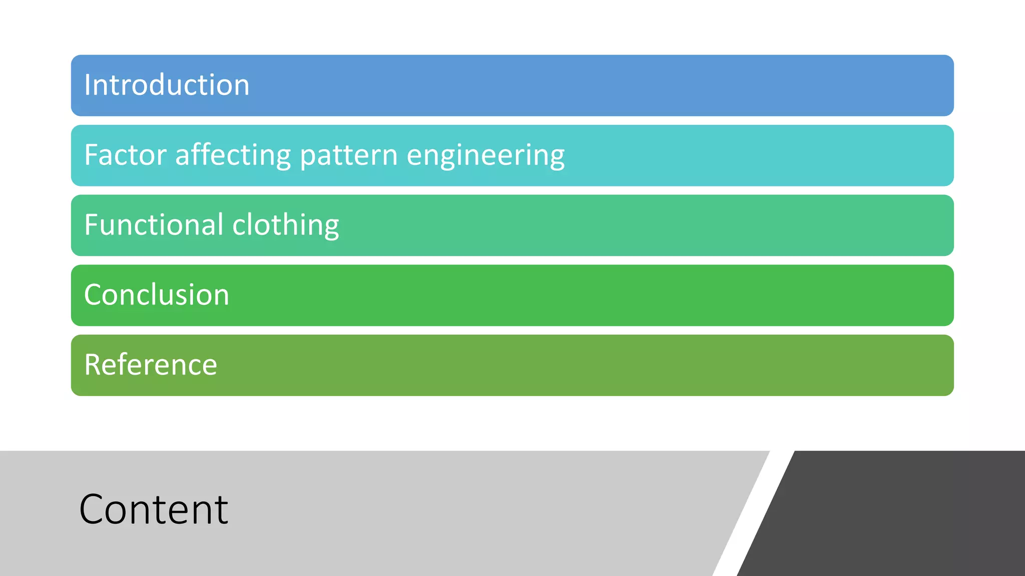 Pattern engineering and functional clothing | PPTX