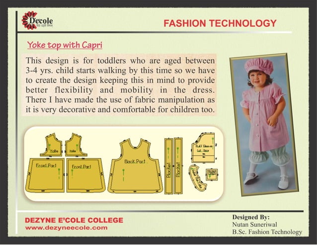 Pattern engineering on cad work (nutan suneriwal bsc fashion technology ...