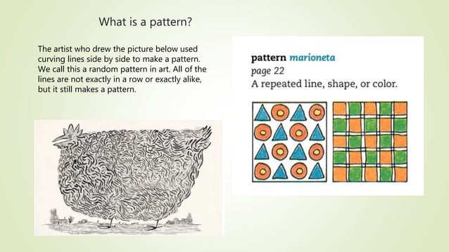 Pattern for 1st and 2nd Grade | PPT