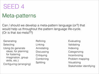 Pattern Languages for Public Problem Solving: Seven Seeds for Theory and Practice | PDF