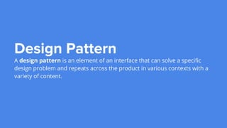 Design Systems, Pattern Libraries & WordPress | PPT