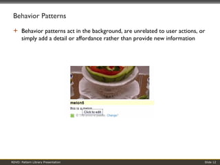 RDVO - Building UX Pattern Libraries | PPT