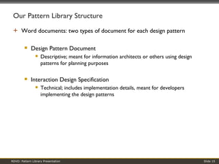 RDVO - Building UX Pattern Libraries | PPT