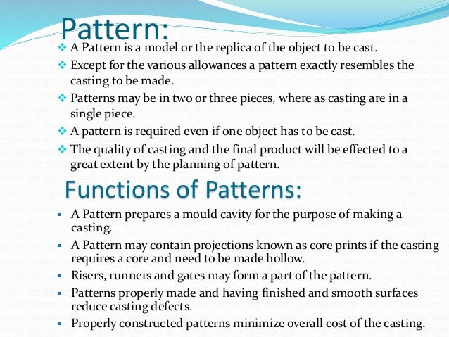 Pattern making