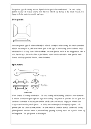 Pattern making in metal casting | PDF