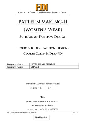 Pattern making study material | PDF