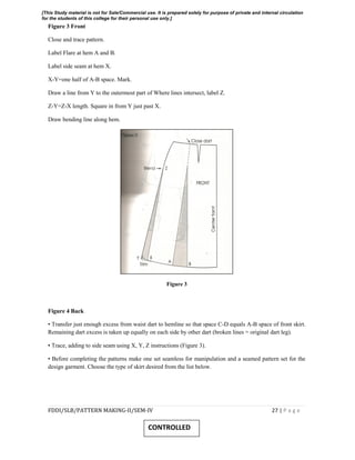 Pattern making study material | PDF