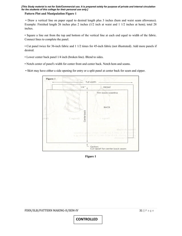Pattern making study material | PDF