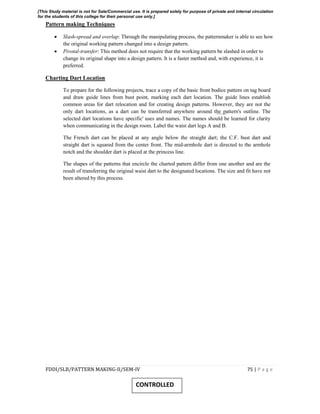 Pattern making study material | PDF