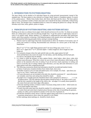 Pattern making study material | PDF