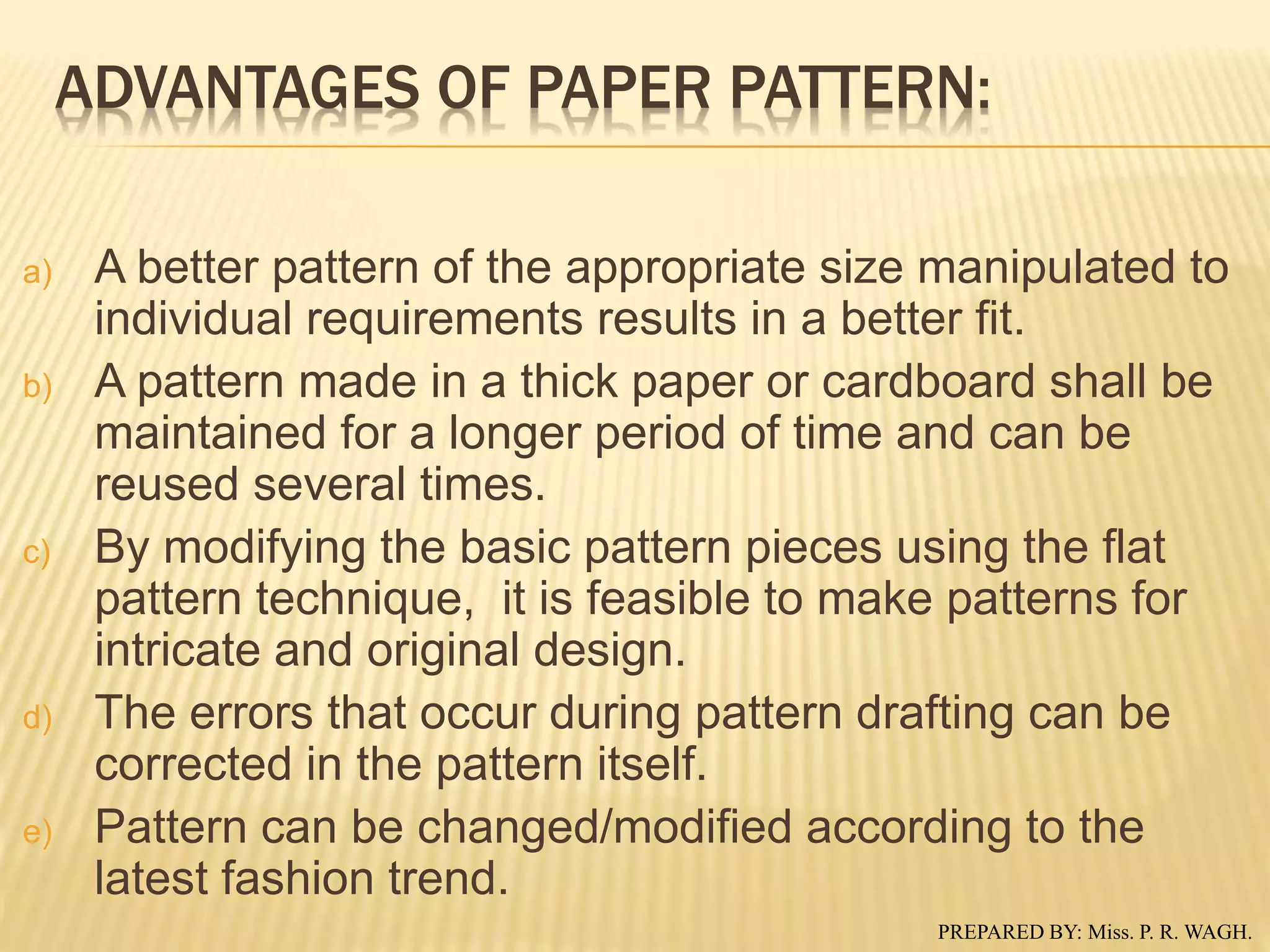 Pattern making (english) pari | PPT