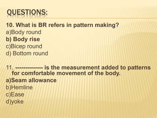 Pattern making (english) pari | PPT