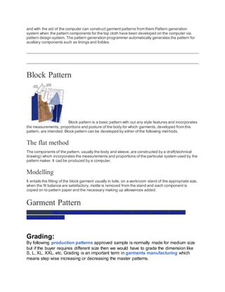 Pattern making is an art | DOCX