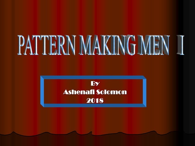 Pattern making men c1& c2 | PDF