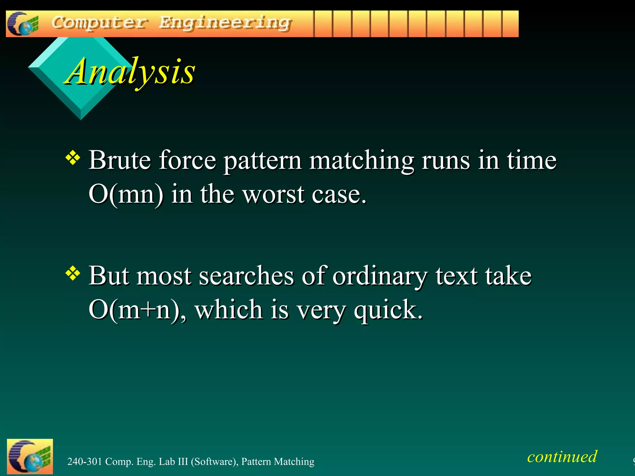 Pattern matching | PPT