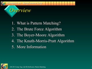 Pattern matching | PPT