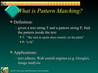 Pattern matching | PPT