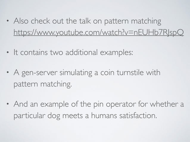 Pattern matching presentation | PPT