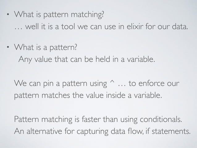 Pattern matching presentation | PPT