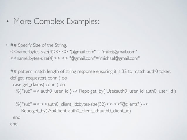 Pattern matching presentation | PPT
