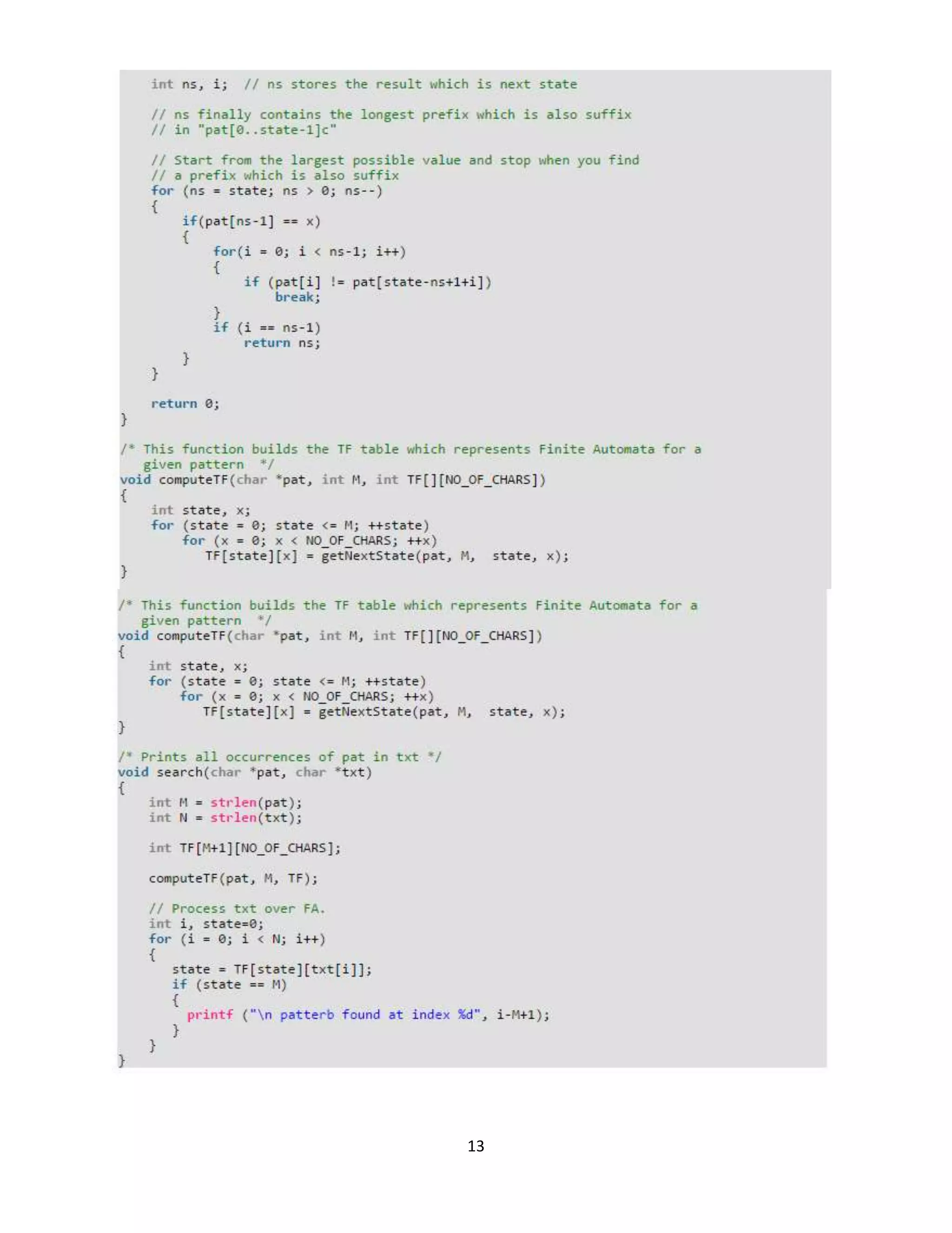 Pattern matching programs | PDF