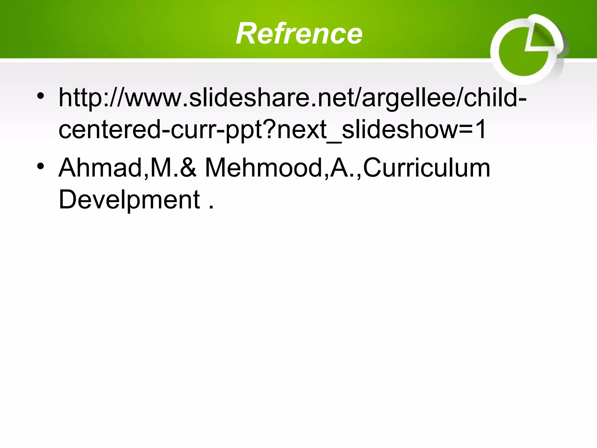 Pattern of curriculum | PPT