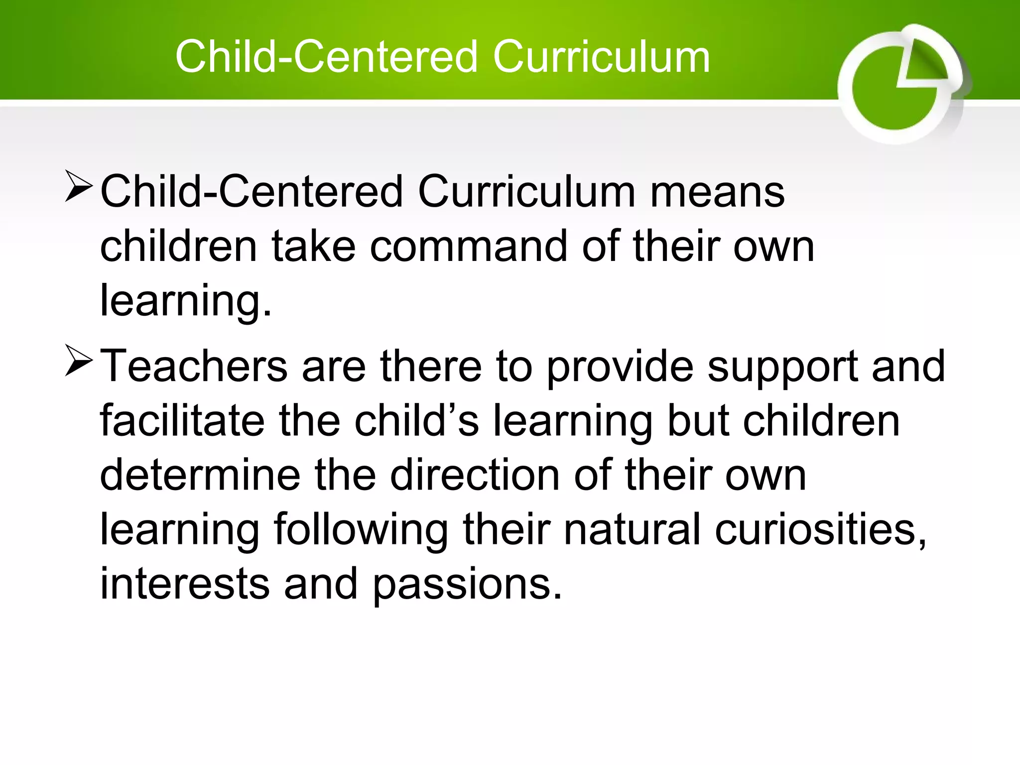 Pattern of curriculum | PPT