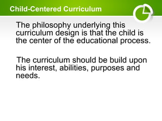 Pattern of curriculum | PPT