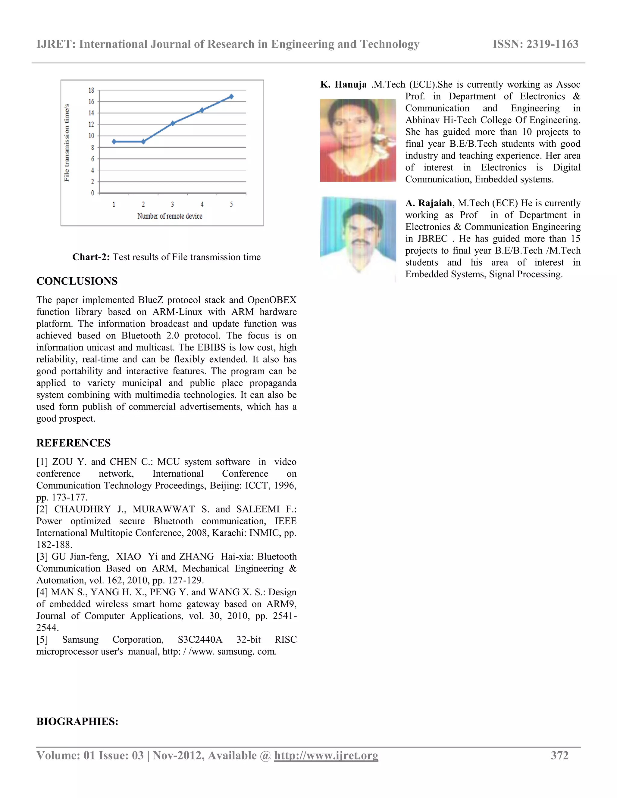 Pattern of embedded bluetooth information broadcast system | PDF