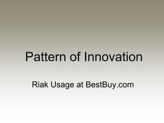 Pattern of Innovation | PPT