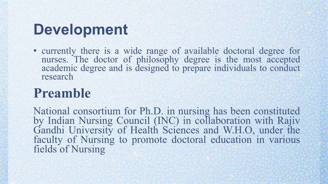 Pattern of nursing education | PPTX