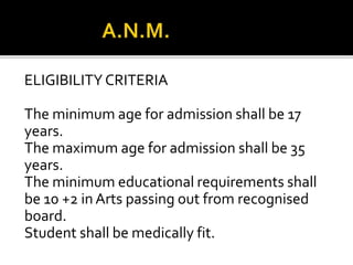Pattern of nursing education and training programme in india | PPTX