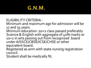 Pattern of nursing education and training programme in india | PPTX