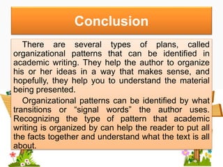 Pattern of organization | PPTX