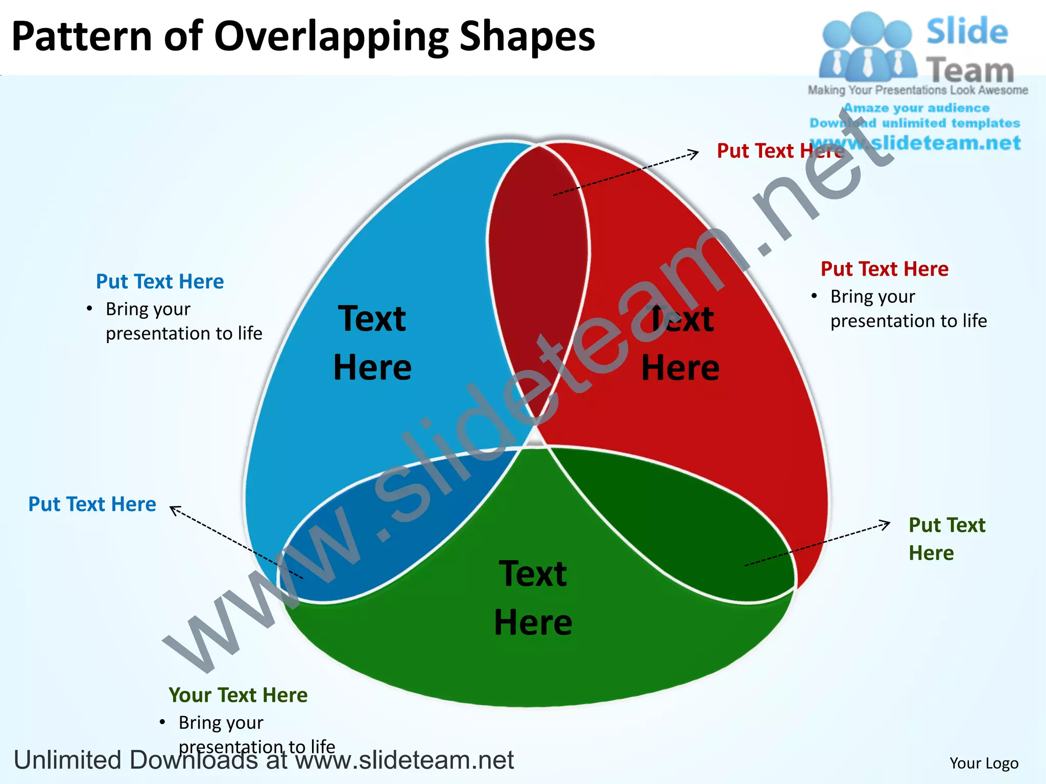 Pattern of overlapping shapes powerpoint diagrame templates 0712 | PDF