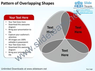 Pattern of overlapping shapes powerpoint diagrame templates 0712 | PDF