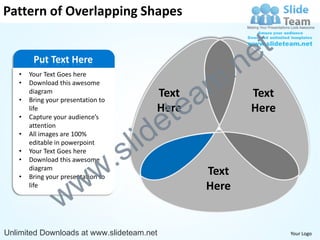 Pattern of overlapping shapes powerpoint diagrame templates 0712 | PDF