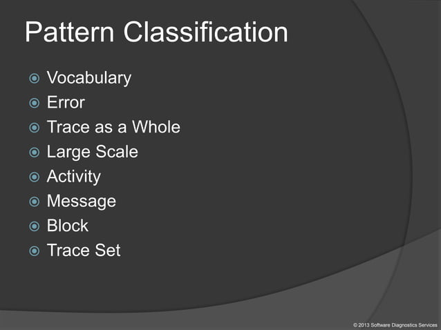 Pattern Oriented Network Trace Analysis Ppt