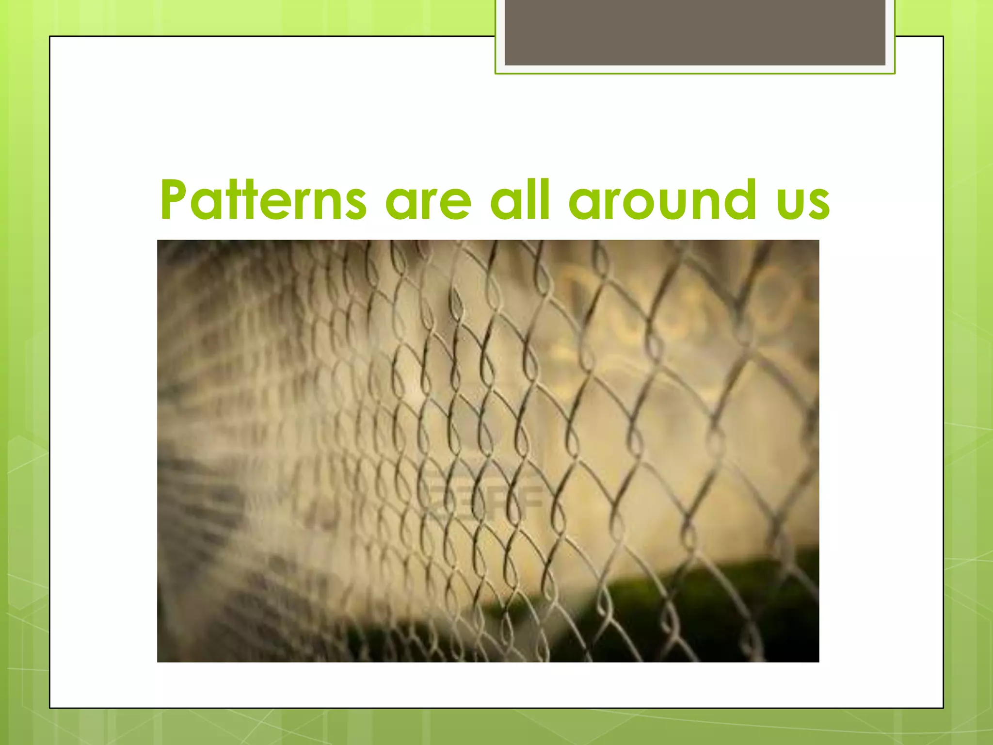 Pattern presentation | PPT