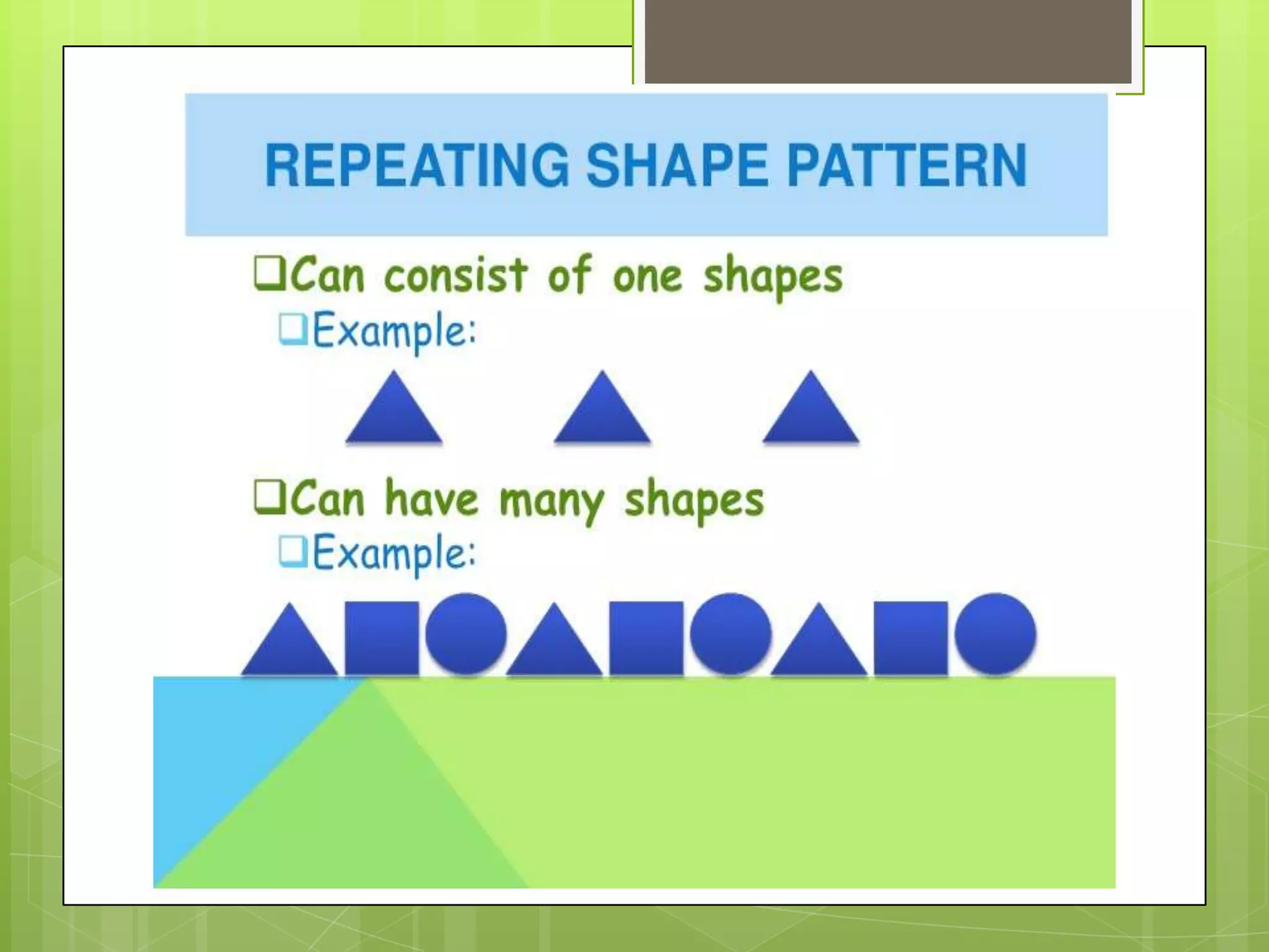 Pattern presentation | PPT