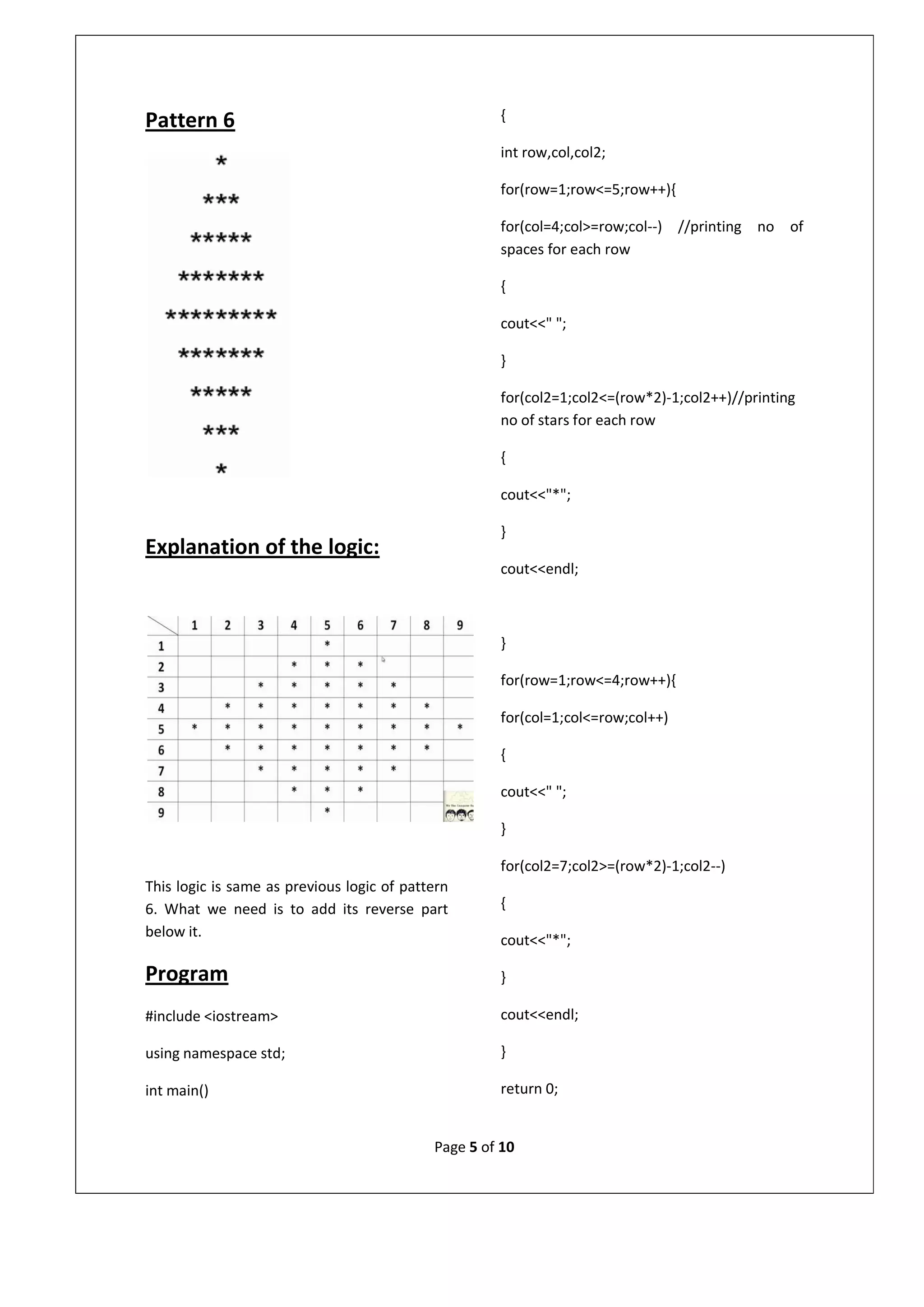 Nesting Of For Loops Using C Pdf Programming Languages Computing