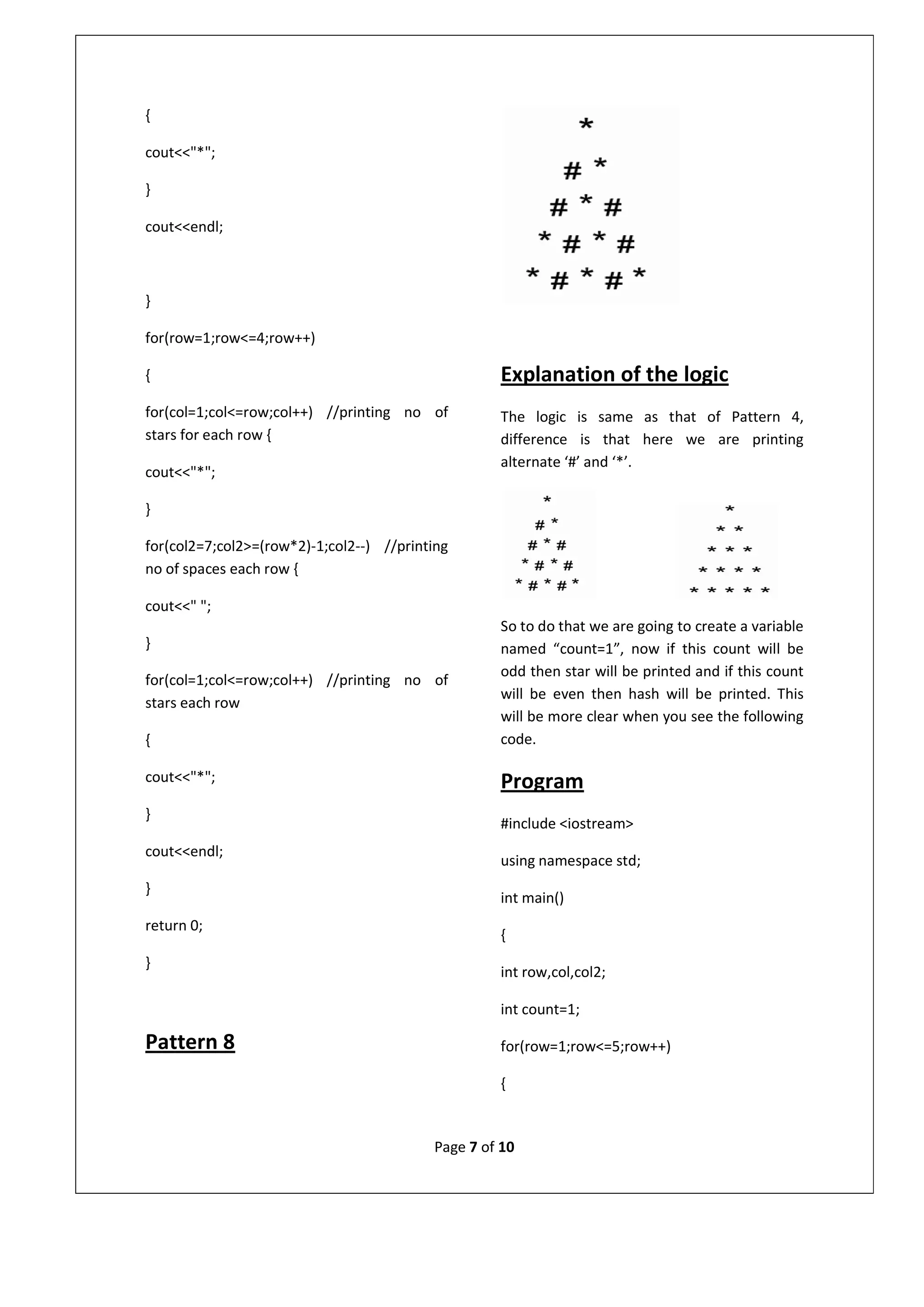 Nesting Of For Loops Using C Pdf Programming Languages Computing 4526