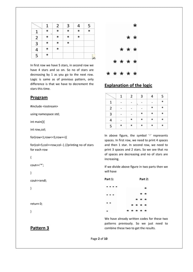 Nesting Of For Loops Using C Pdf Programming Languages Computing