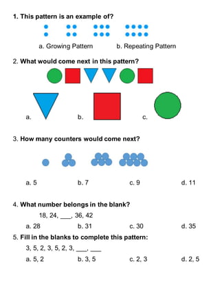 Pattern quiz | DOCX