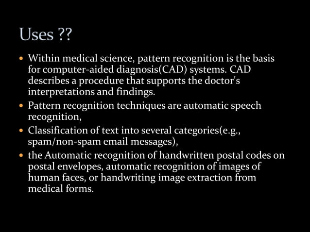 Pattern recognition | PPT