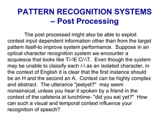 Pattern recognition and Machine Learning. | PPT