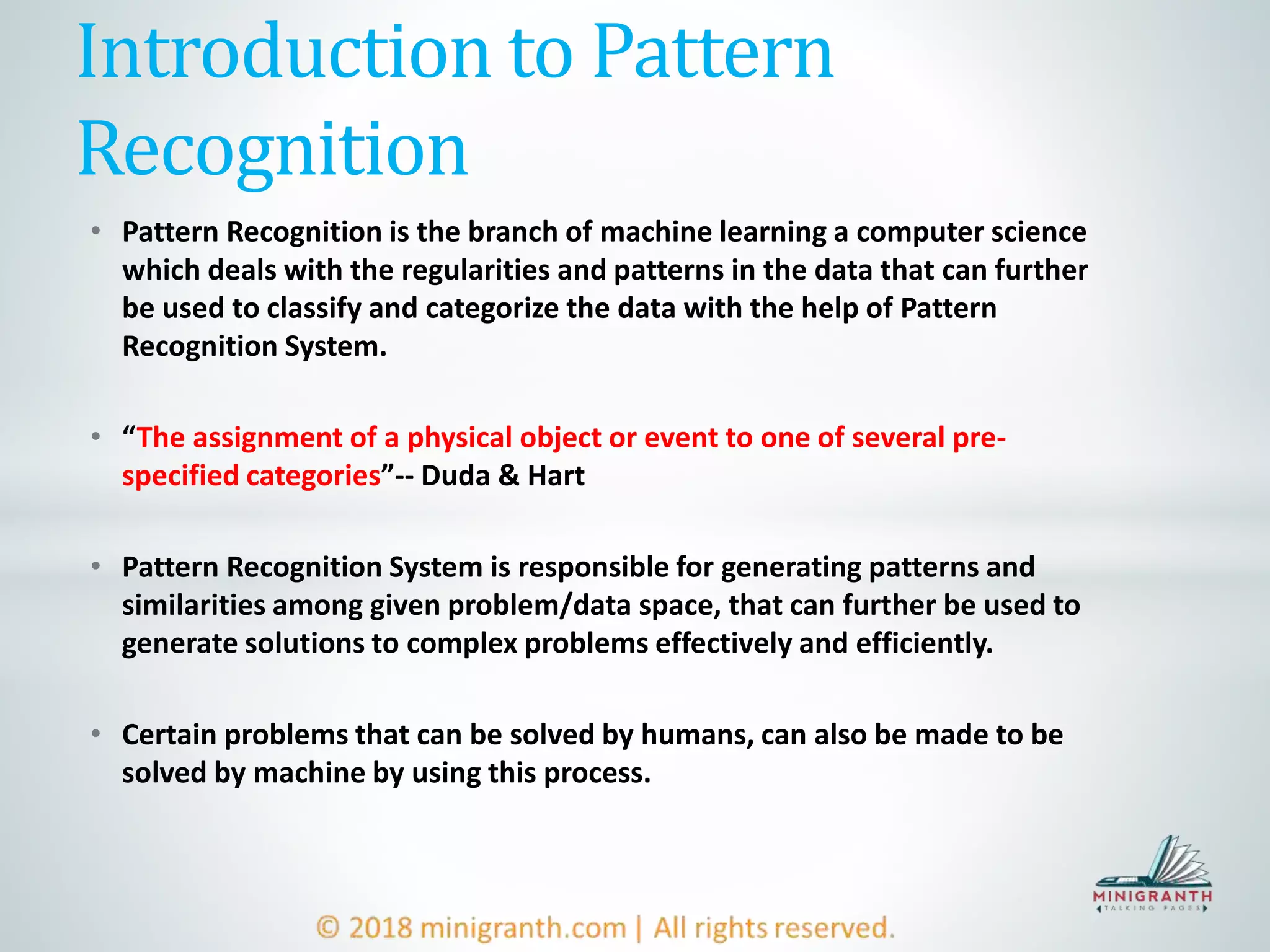 Pattern recognition | PPTX