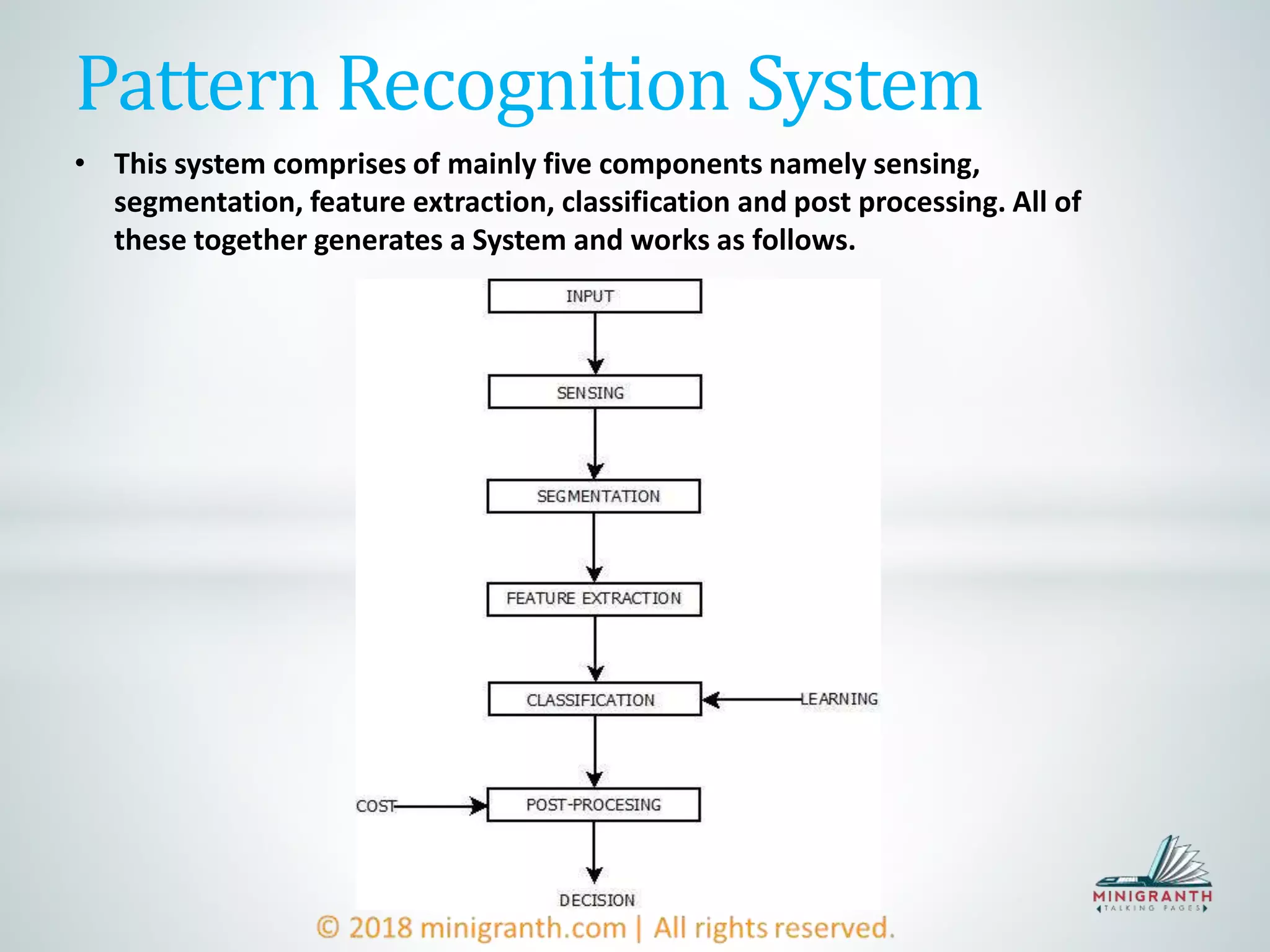 Pattern recognition | PPTX | Artificial Intelligence | Technology & Computing