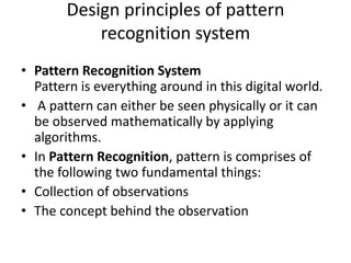 Pattern recognition UNIT 5 | PPTX